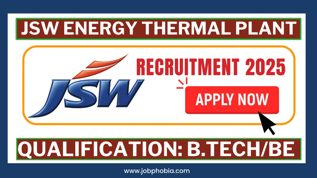 JSW Energy Thermal Plant Hiring 2025 – Eligibility, Selection Process ...